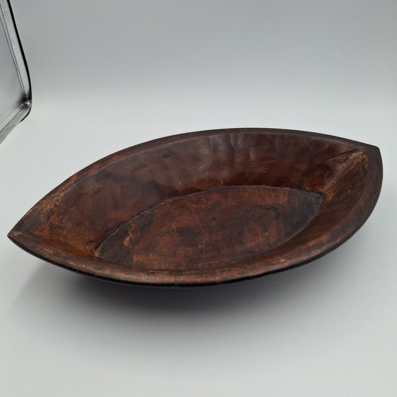 The Unbranded Brand | Dining | Vintage Hand Carved Wooden Canoe Boat ...
